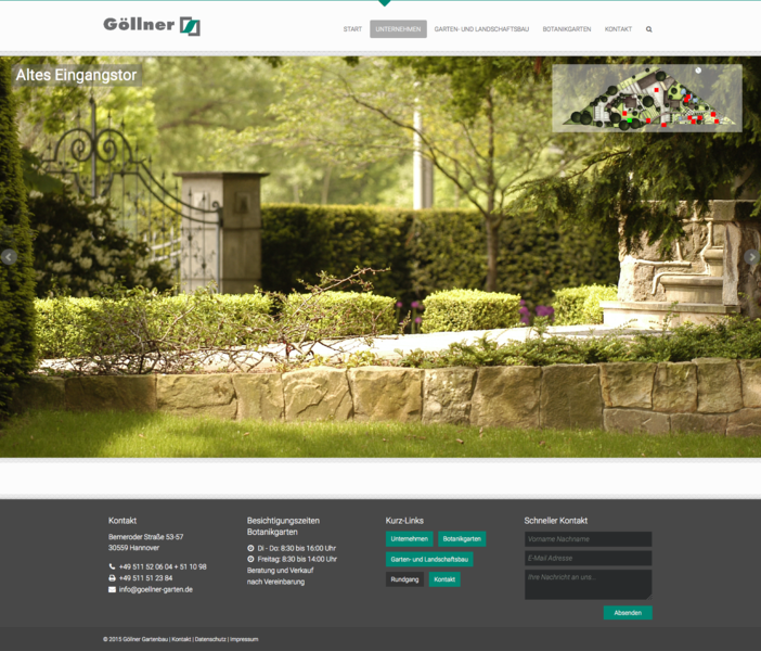 Referenz: www.goellner-garten.de - hausmann. media // web-services | webworker - hannover/celle